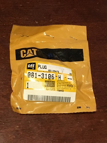 Caterpillar 081-3106 PLUG Genuine CAT Part 0813106 NEW | eBay