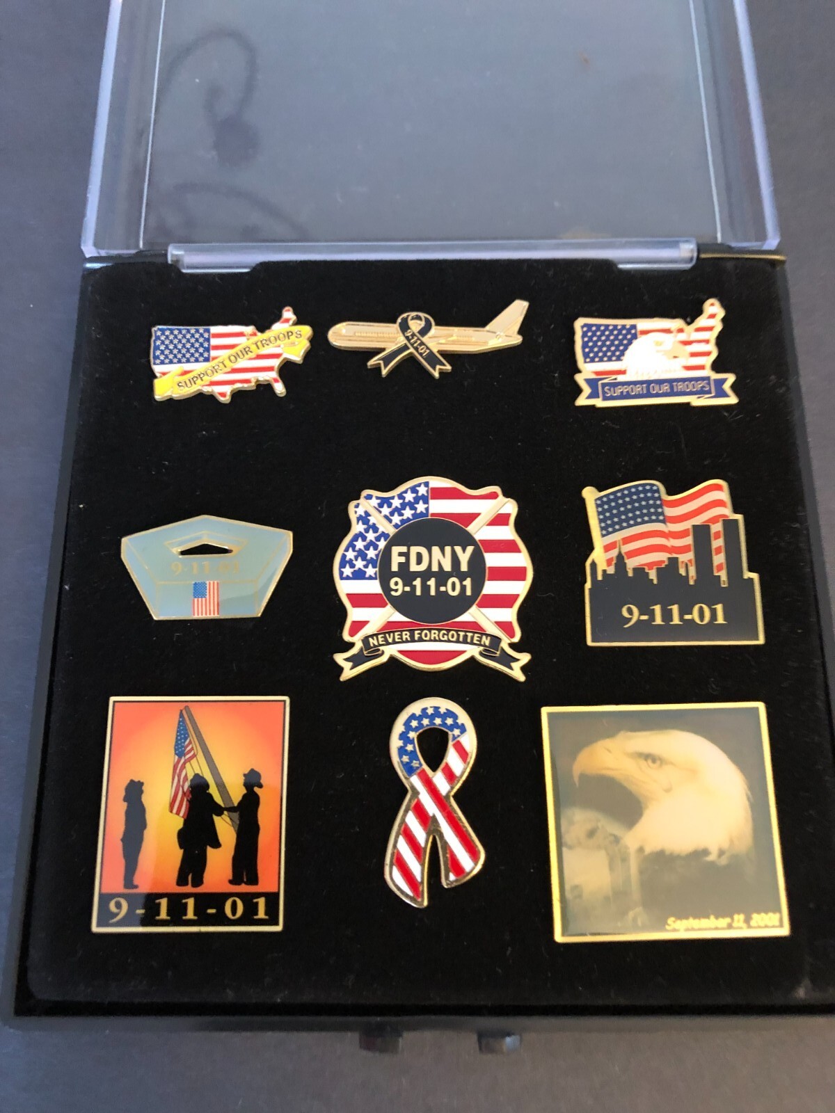 Assortment of 911, Support Our Troops Pins | eBay
