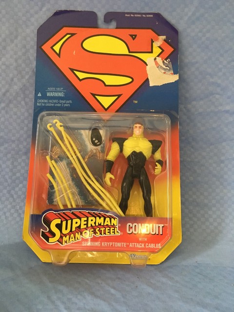 Conduit Superman Man of Steel Kenner Action Figure 1995 Hasbro DC JLA ...