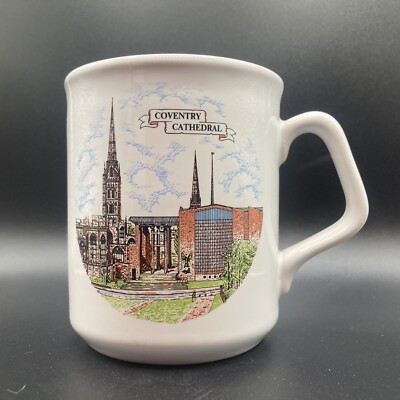Vintage Coventry Cathedral Ceramic Mug Goodliffe Neale Made In England ...