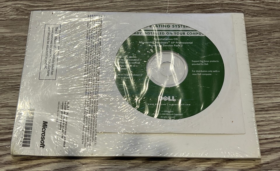 NEW Microsoft Windows XP Professional SP 1 Reinstallation CD 2002 For ...