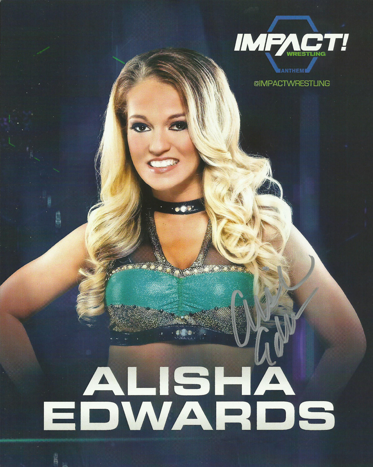 Official TNA / GFW Impact Wrestling Hand Signed Alisa Edwards 8x10 | eBay