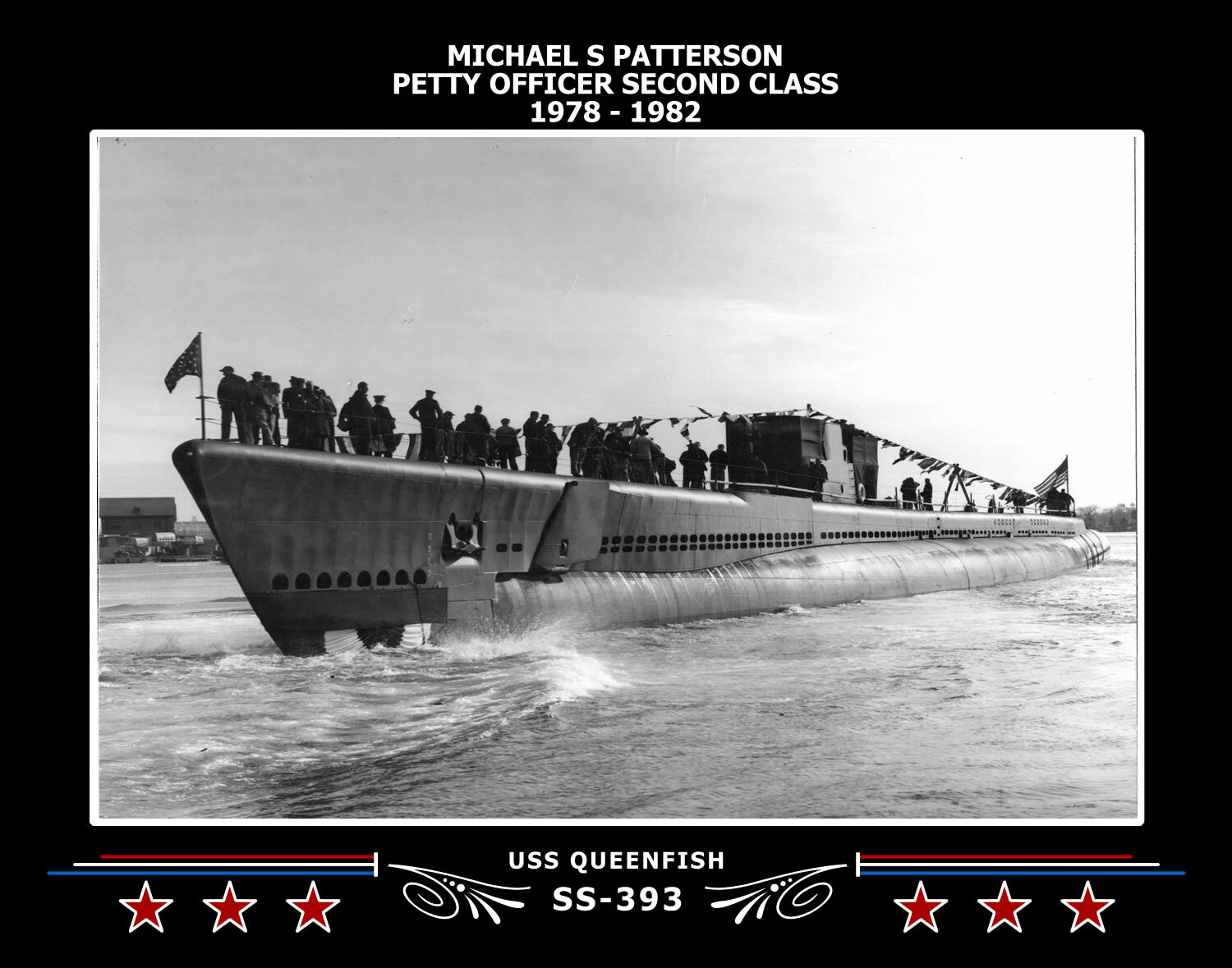 Navy Emporium USS Queenfish SS-393 Canvas Photo Print 203SS393 | eBay