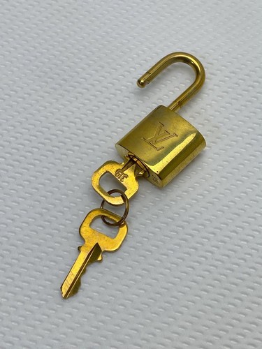 Louis Vuitton PadLock Lock 2 Key Gold Brass Shinny Number 319 | eBay