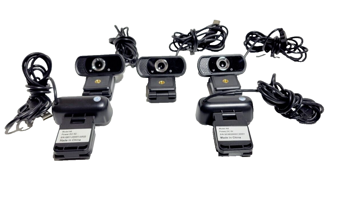 LOT OF 5 XPCAM N5 Webcam 1080P Black 3.6mm Lens | eBay