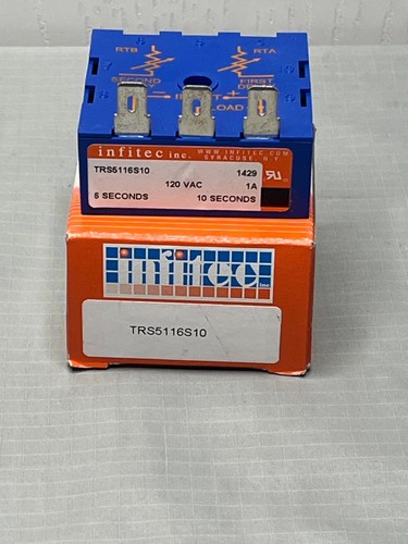 Infitec TRS5116s10 Time Delay Relay 120VAC 1A 5-10Sec | eBay