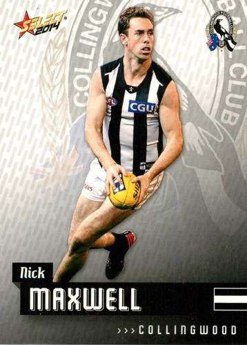 2014 Collingwood Magpies AFL Select Footy Stars Card - Nick Maxwell | eBay