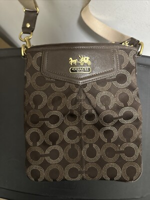 Coach Crossbody Bag Purse Winter Brown Neutral | eBay