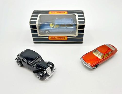 Bundle Matchbox French Cars Italian Box 12 Citroen CX 44 15CV 51 SM ...