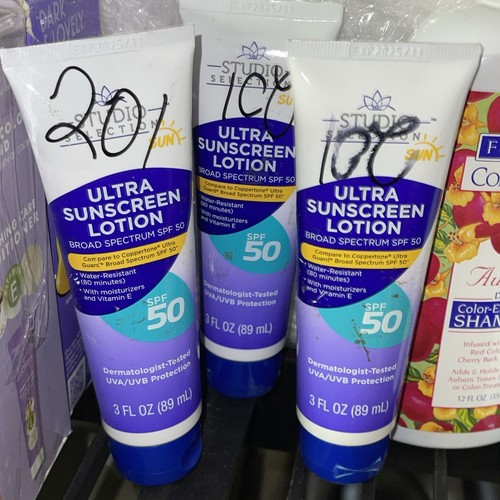 Lot of 3 Studio Selection Ultra Sunscreen Lotion SPF 50 EXP 11/2025 3 ...