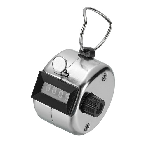 Pitch Counter Clicker, 4-Digit Number Clicker for Counting 1 Pcs Silver ...