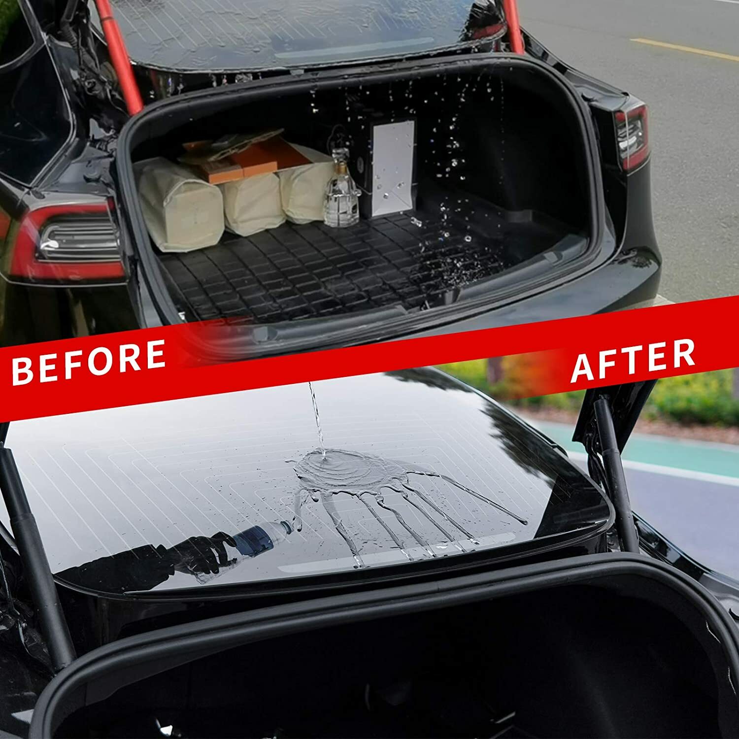 Car Rear Window Waterproof Spoiler Trunk Wing for Tesla Model 3 2017 ...