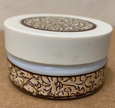 Vintage milk Glass Jar Revlon Ultima II Eye Cream EMPTY 1/2 oz ...