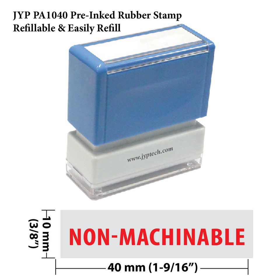 NON-MACHINABLE - JYP PA1040 Pre-Inked Rubber Stamp | eBay