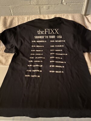 The FIXX- 2019 Summer Tour T-shirt Size M- Authentic Merchandise | eBay