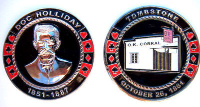Doc Holliday OK O.K. Corral Heavy Poker Card Guard Hand Protector Metal ...