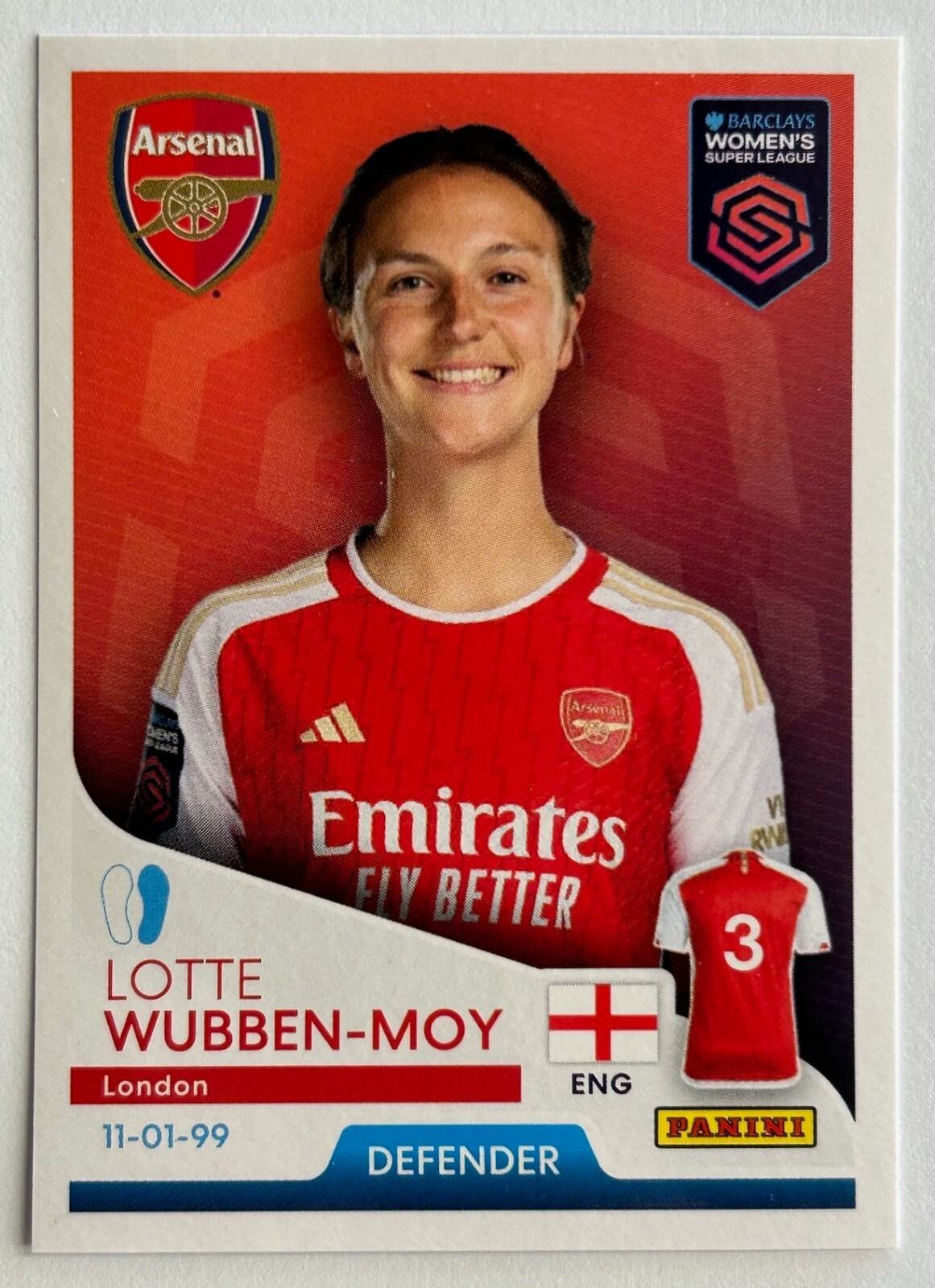 Panini Women's Super League 2024 - ARSENAL & ASTON VILLA Stickers #50 ...