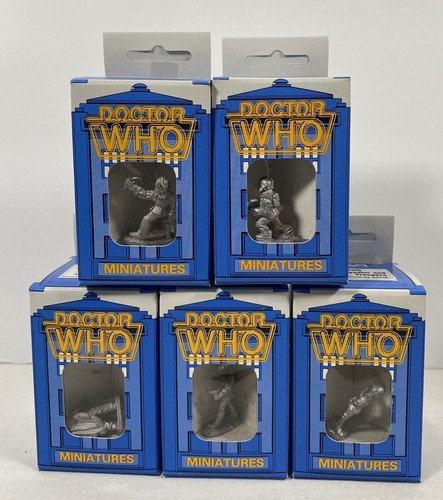 Doctor Who RPG FASA 25mm metal Miniatures figure lot 9505 9506 9507 ...