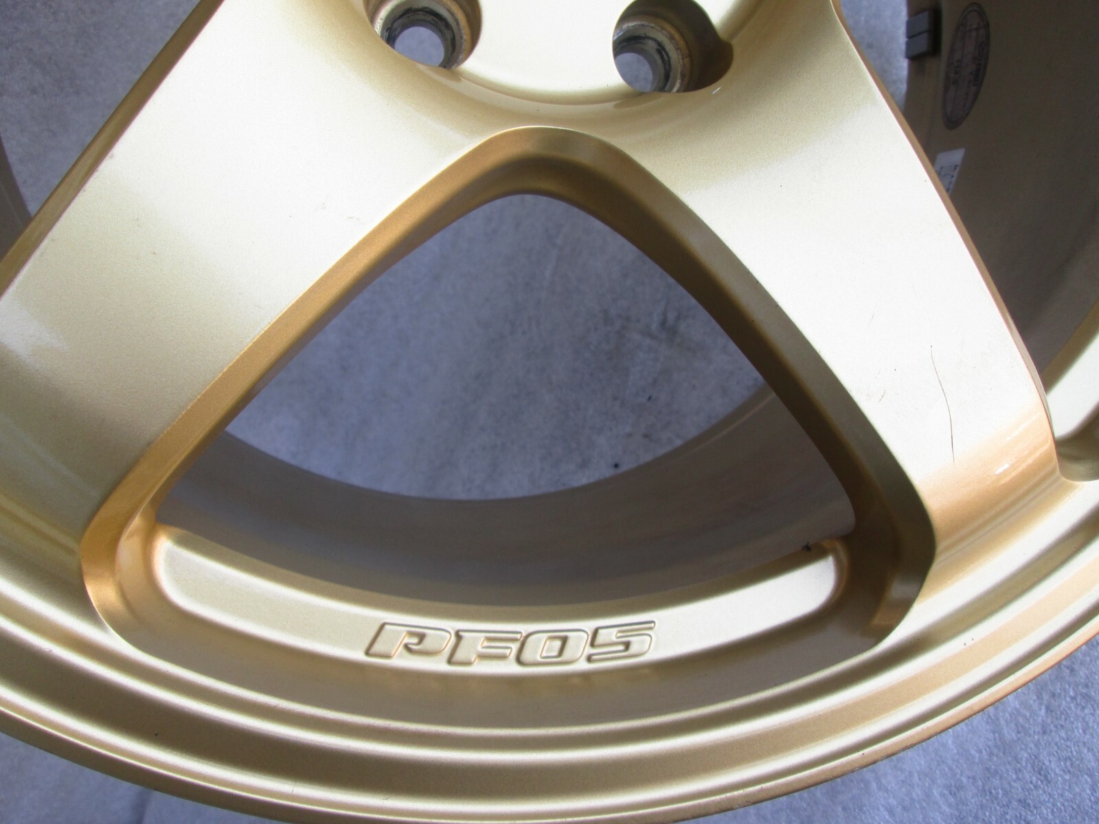 Enkei PF05 Wheel Racing Series 18x9.5 5x114.3 38mm Gold P# 527-895-6538 ...