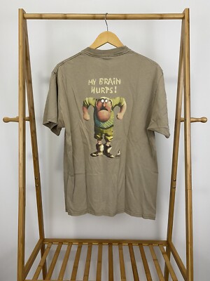 VTG Monty Python Flying Circus My Brain Hurts Big Bold Graphic T-Shirt ...