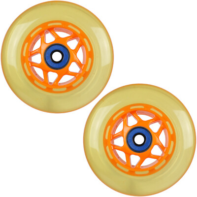 Scooter Wheel A Spoke Orange Urathane 99mm Set of Two | eBay