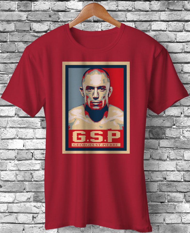 MMA Legends Fighter GSP Georges St Pierre Funny Gift T-Shirt Jiu-jitsu ...