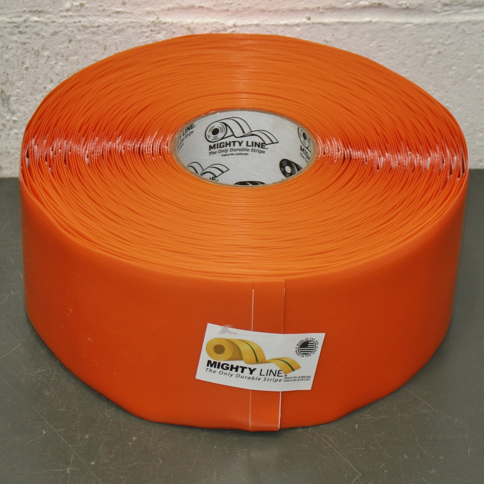 Mighty Line Industrial Floor Tape 4RO, 4" x 100 ft x 50 mil, Orange ...