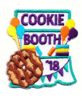 Girl COOKIE BOOTH SALES 2018 '18 Fun Patches Crests Badges SCOUT GUIDE ...