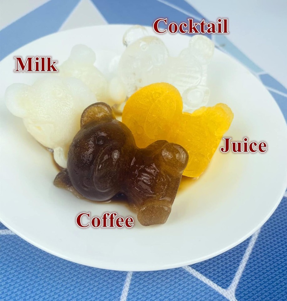 Bear Ice Cube, Animal Ice Mold, Bear Shaped Ice Cube Mold, 3D Ice Cube ...