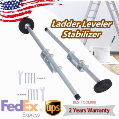 Universal Ladder Stabilizer Adjustable Ground Leveler Anti-slip Rubber ...