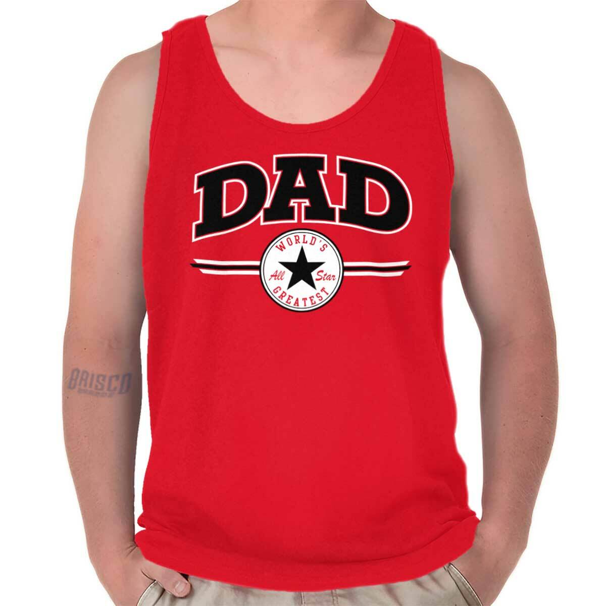All Star Dad Sport Coach Athlete Father Gift Mens Tank Tops Sleeveless ...