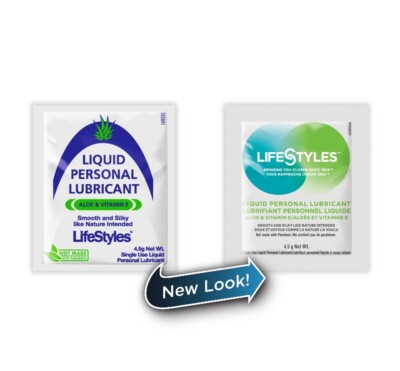 Personal Lubricant Premium Lube 4.5g Packs Men Women with Aloe Vera ...