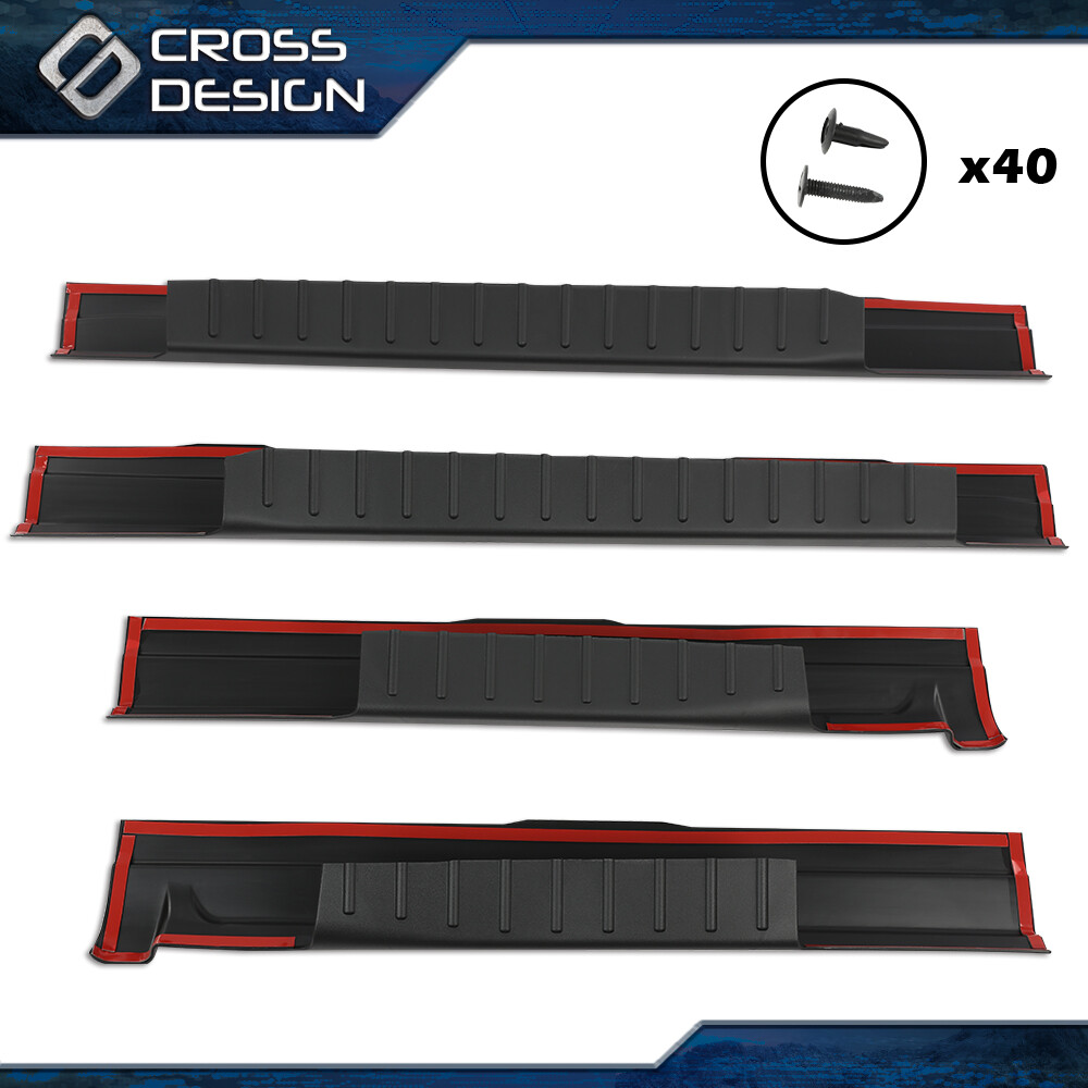 Rocker Panel Protector Guard Covers Fit For 09-14 Ford F-150 Crew Cab ...