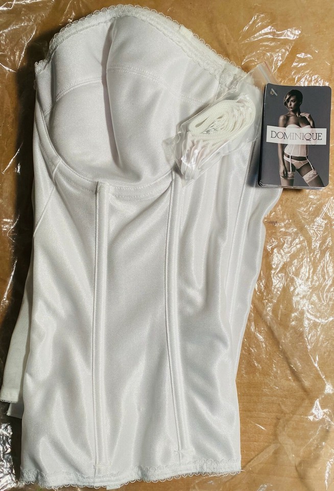 Dominique Satin Tricot Torsolette, Style 8950, Size 38C | eBay