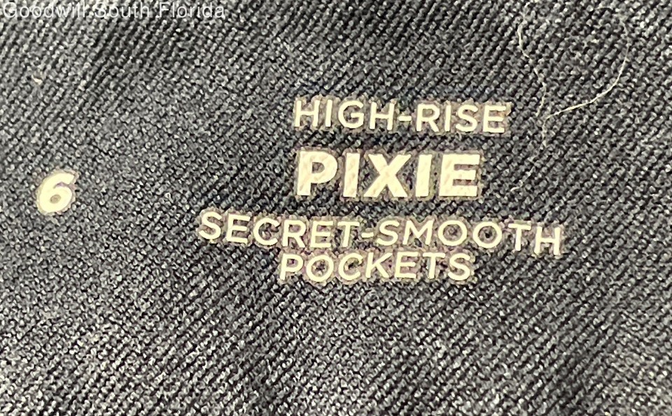 Old Navy Womens Blue High-Rise Secret-Smooth Pockets Pixie Ankle Pants ...