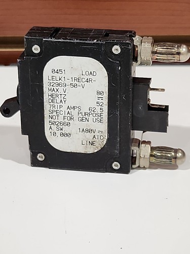 AIRPAX 50 AMP DC BULLET BREAKER LELK1-1REC4R-32969-50-V ( New shelf ...