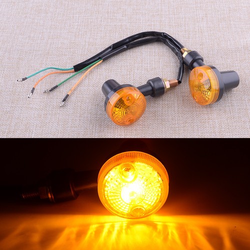2pcs/Set Motorcycle Round Turn Signals Lamp Blinker Light Universal OFF ...