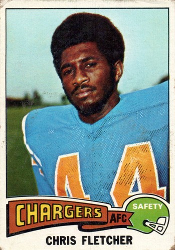 1975 Topps #309 Chris Fletcher San Diego Chargers FREE SHIP | eBay