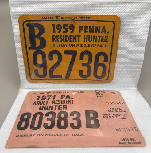 Vintage PA Hunting Licenses Deer Archery Rifle Pennsylvania 1960- 2004 ...