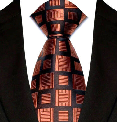Tie Classic British Style Gentleman's Tie For Men Suit Accessory. Black ...