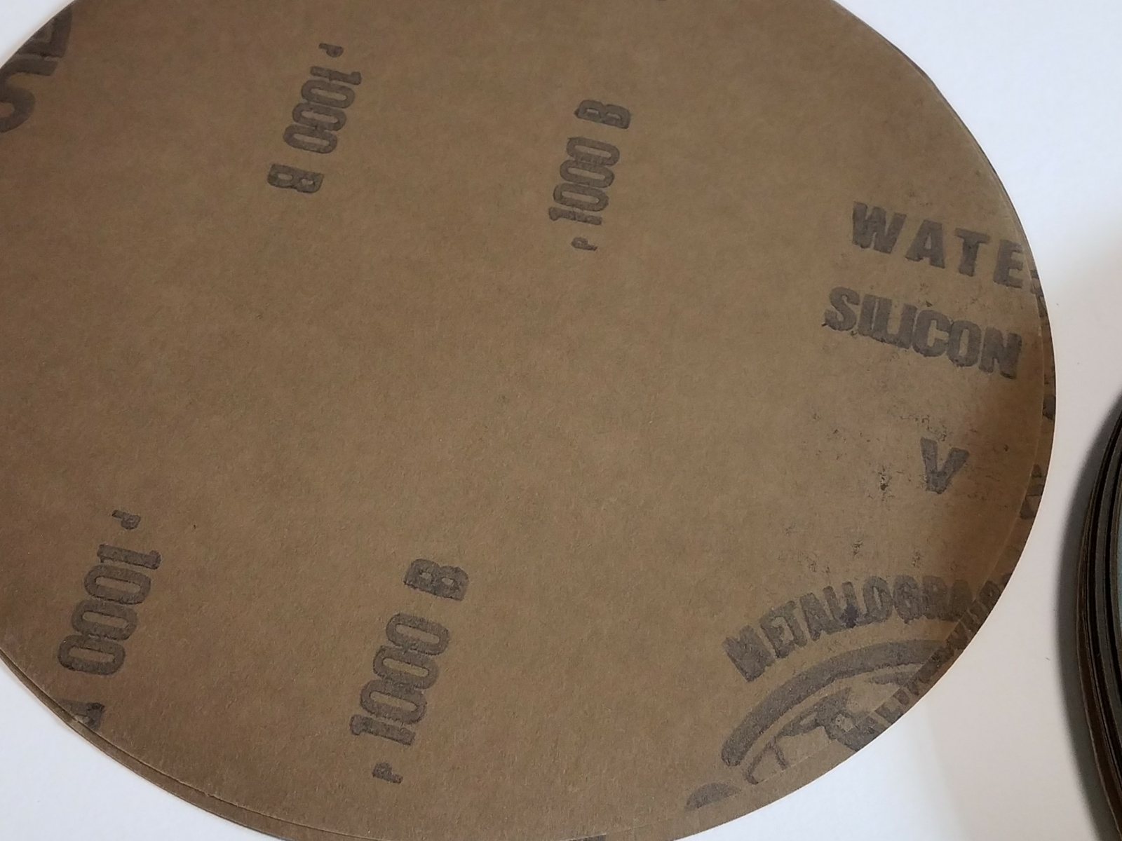 Struers 200mm Silicon Carbide Paper 1000 B - Wet Grinding Discs 55 ...