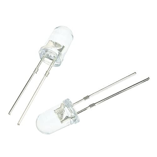100pcs 5mm RGB Multicoloring LED Diode, Multi-Color Blinking Slow Flash ...