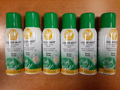 6 Pack: Wilton GREEN Color Mist Food Color Spray E15G | eBay