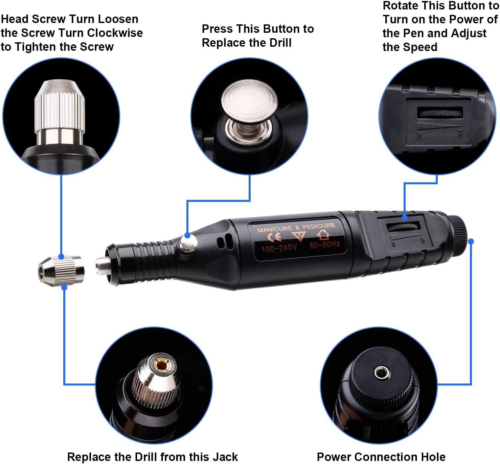Micro Engraver Pen Engraving Tool Kit Electric Mini DIY Metal Glass ...