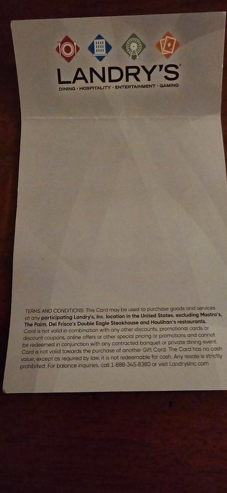 Landry's Restaurant gift cards | eBay