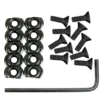 10 Pack M-LOK Screw and Nut Replacement Set for Rail Sections - with ...