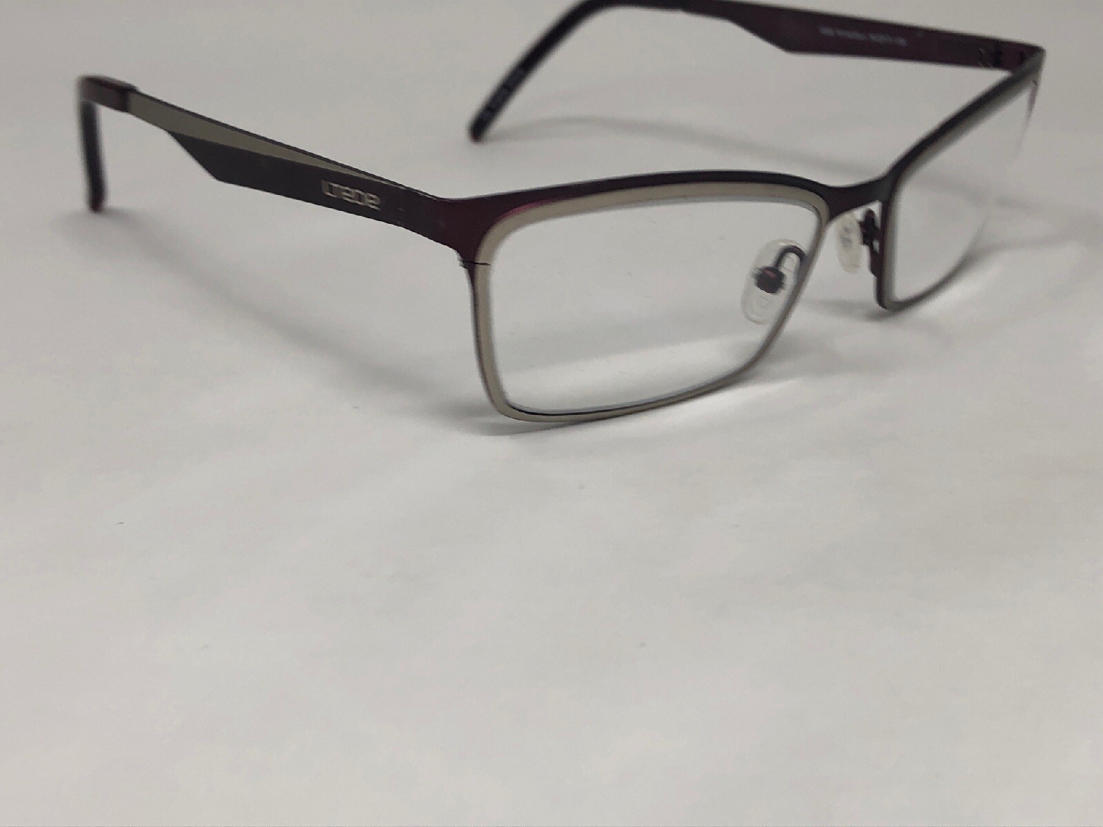 LTEDE MOD.1068 Eyeglasses Frame Womens 54-17-135 Burgundy/Silver Matte ...