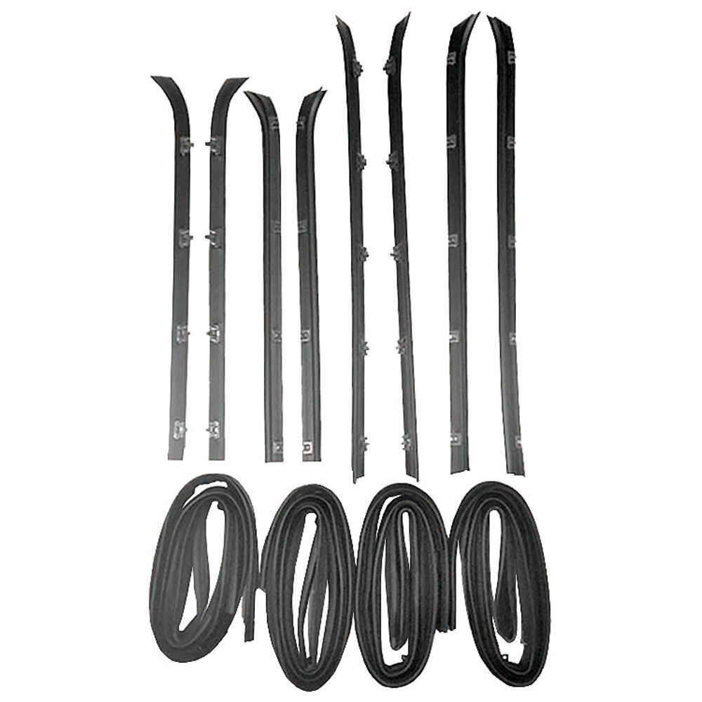 Sweep Belt & Glass Run Window Channel 12 Pc Kit for 81-86 Chevy Pickup ...