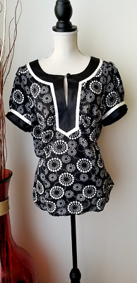 One-button Shirt in Black/Ivory | eBay