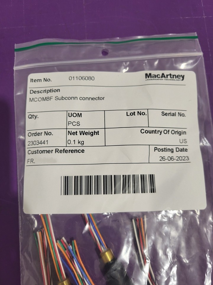 Macartney MCOM8F Subconn Connector _0.02_5 | eBay